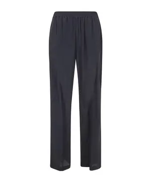 Seventy Elasticated Waist Trousers With Side Pockets - Black
