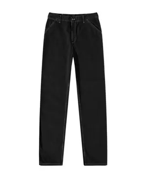 Carhartt Work In Progress Mid-rise Relaxed-fit Jeans - Black