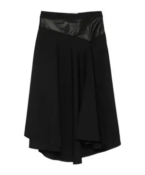 Marni Satin-panel Midi Skirt