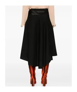 Marni Satin-panel Midi Skirt