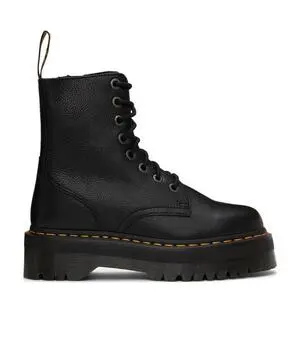 Dr. Martens Jadon Iii Round Toe Platform Combat Boots - Black