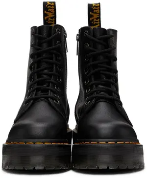 Dr. Martens Jadon Iii Round Toe Platform Combat Boots - Black