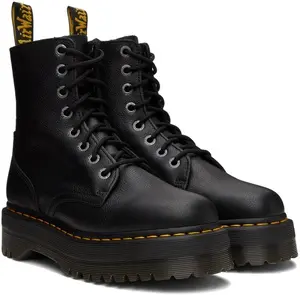 Dr. Martens Jadon Iii Round Toe Platform Combat Boots - Black