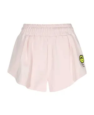 BARROW Logo Printed Pleated Shorts - Pink