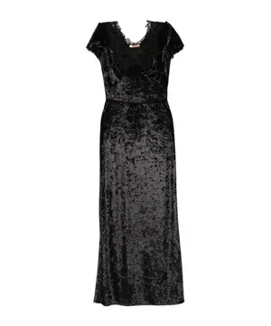 Ermanno Scervino Short Sleeve Dress - Black