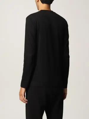 Emporio Armani Logo Printed Crewneck T-shirt - Black