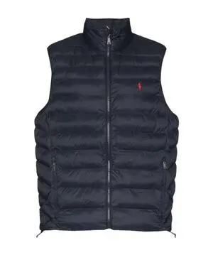 Polo Ralph Lauren Padded Vest With Embroidered Logo - Navy