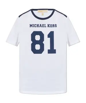 Michael Kors Number-graphic T-shirt - White