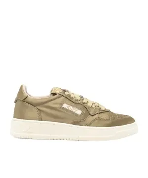 AUTRY Medalist Perforated Trainers - Nude