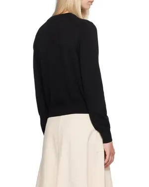 Maison Kitsuné Fox Head Embroidered Knitted Cardigan