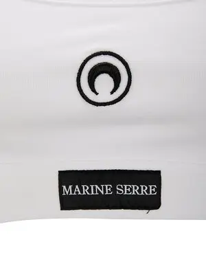 MARINE SERRE Moon Embroidered Sleeveless Sport Bra