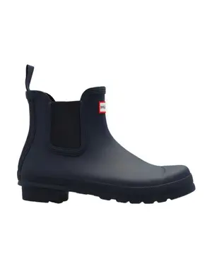 Hunter Logo Short Boots - Black