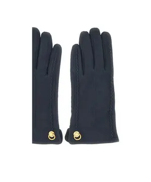 GIANNI CHIARINI Logo Rivet Suede Gloves