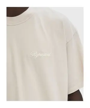 REPRESENT Script Logo-embroidered T-shirt