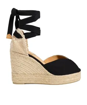 CastaÑer Bilina 107mm Wedge Espadrilles With Ankle Straps
