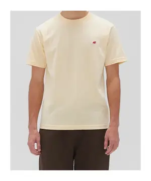 NEW BALANCE Crew-neck Logo-patch T-shirt
