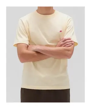 NEW BALANCE Crew-neck Logo-patch T-shirt