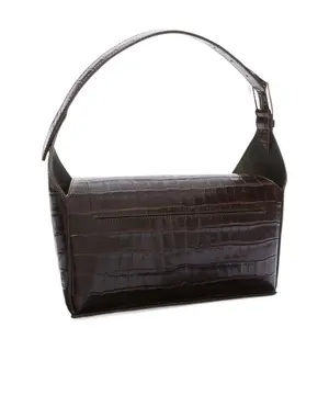 Attico 7/7 Coffee Shoulder Bag
