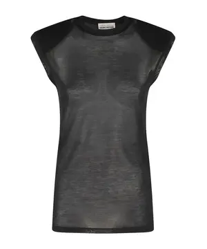 SEMICOUTURE Crew-neck Top - Black