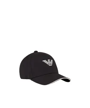 Emporio Armani Logo Baseball Cap - Black