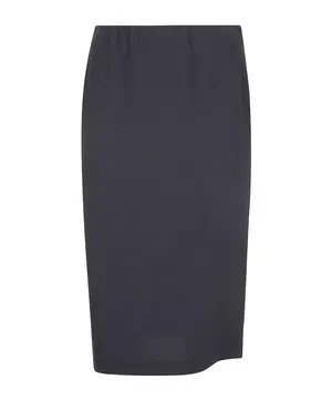 Seventy Textured Midi Skirt - Black