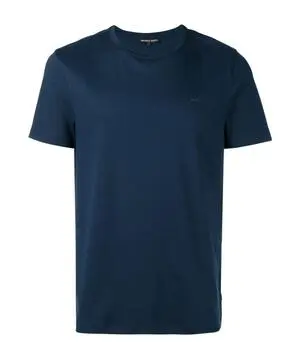 Michael Kors Logo Embroidered Crewneck T-shirt - Blue
