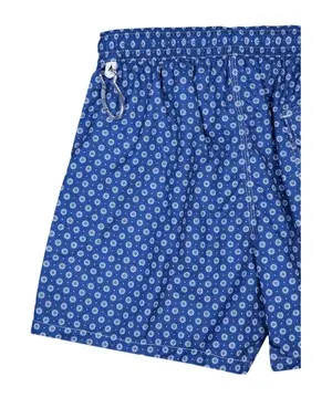 Fedeli Elastic Waist Printed Shorts