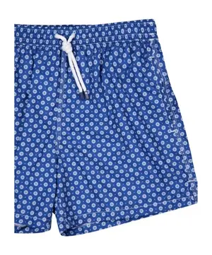 Fedeli Elastic Waist Printed Shorts