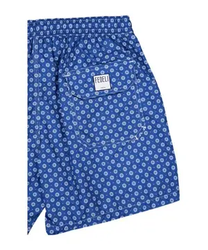 Fedeli Elastic Waist Printed Shorts