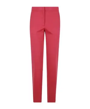 TWINSET Ironed Crease Cigarette Trousers - Red