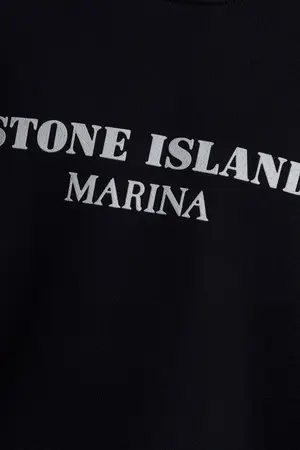 Stone Island Logo-print Cotton Sweatshirt