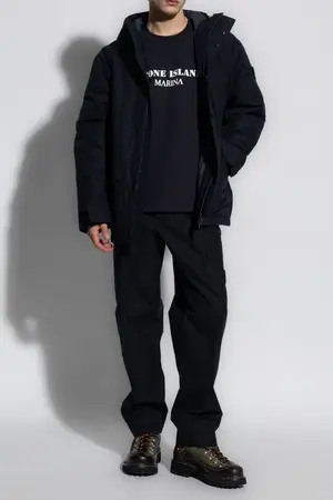 Stone Island Logo-print Cotton Sweatshirt