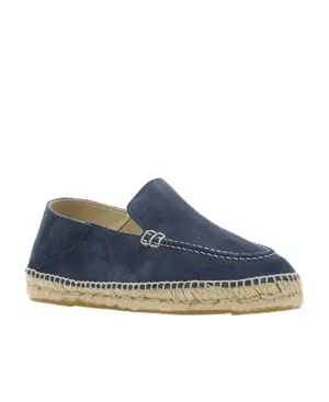Manebí Hamptons Traveler Suede Espadrilles - Black