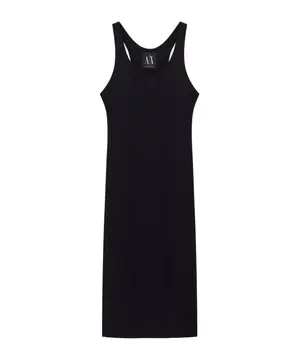 Armani Exchange Ribbed Midi Dress