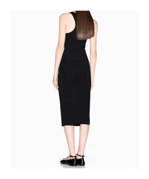 Armani Exchange Ribbed Midi Dress
