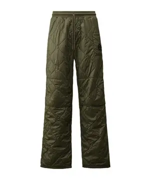 C.P. COMPANY Lens-detail Quilted Trousers - Green