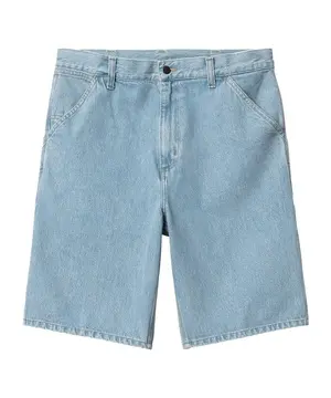 Carhartt Work In Progress Single Knee Denim Shorts - Blue