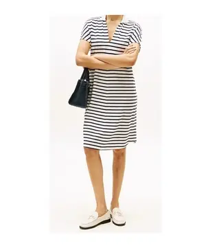 Tommy Hilfiger Fit And Flare Midi Polo Dress