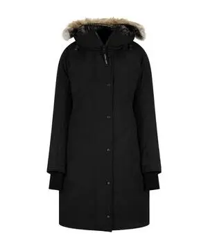Canada Goose Hooded Down Jacket - Black