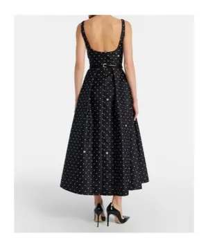 Elie Saab Polka-dot Midi Dress