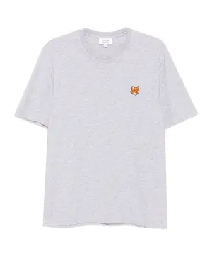 Maison Kitsuné Maison Kitsun Fox Head Regular T-shirt - Grey