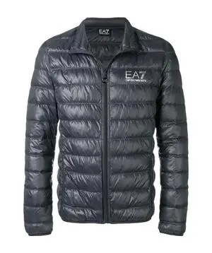 EA7 Padded Zipped Jacket - Black