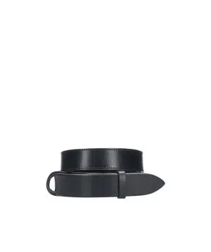 ORTIGNI Logo Belt - Black