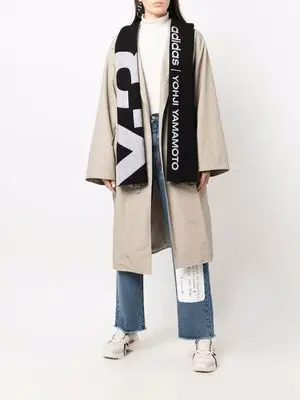 Y3 Logo Intarsia Scarf