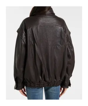 Nour Hammour Micah Zip-up Leather Jacket