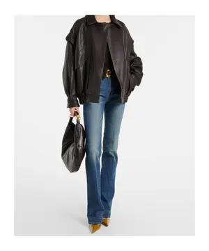 Nour Hammour Micah Zip-up Leather Jacket