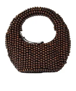 Staud Reef Beaded Top-handle Bag - Brown