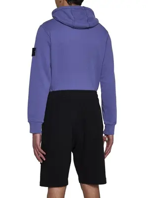 Stone Island Logo Patch Drawstring Bermuda Shorts