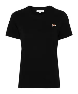 Maison Kitsuné Bold Fox Head Patch Crewneck T-shirt - Black