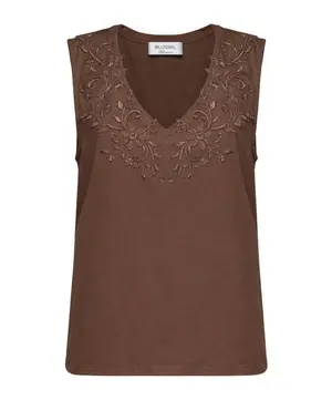 BLUGIRL Embellished V-neck Top - Green